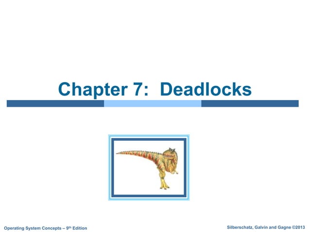 Galvin Operating Systems Of Deadlockppt Operating Systems Computer