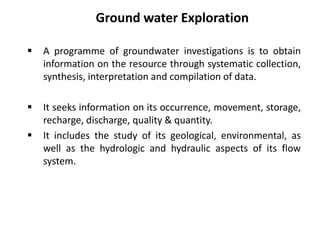 CH7.1.pptx: ground water hydrolog of ethiy | PPTX | Geography | Science