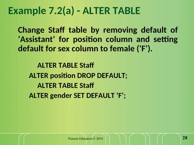 Database management system chapter seven | PPT | Databases | Computer Software and Applications