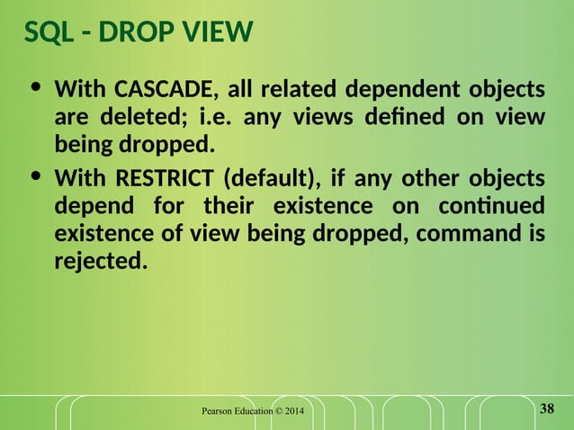 Database management system chapter seven | PPT | Databases | Computer Software and Applications