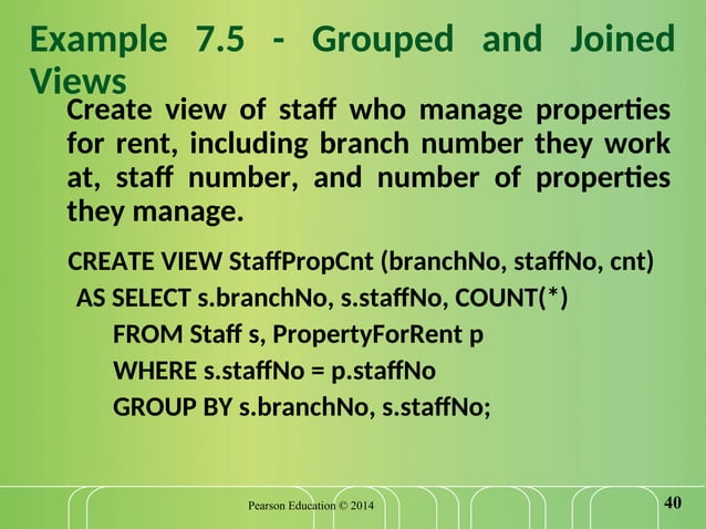 Database Management System Chapter Seven Ppt Databases Computer