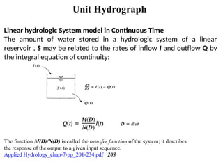 CHAPTER 7 - HYDROGRAPH CHAPTER 7 - HYDRO | PPT
