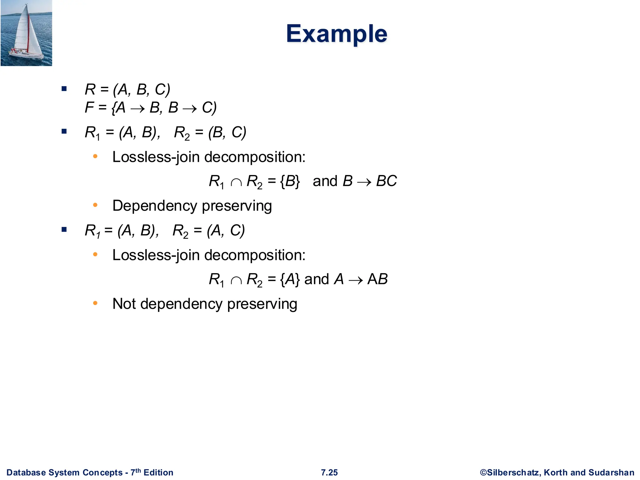 Chapter 7, Normalisation, Database System Concepts,7th edition, Slides ...
