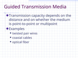 transmission media in data communication | PPT