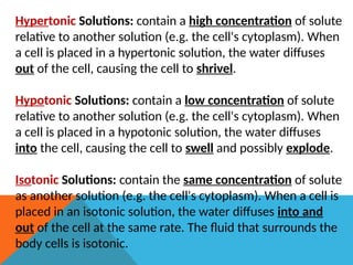 Chapter 7.3 Cell Transport powerpoint presentation | PPTX