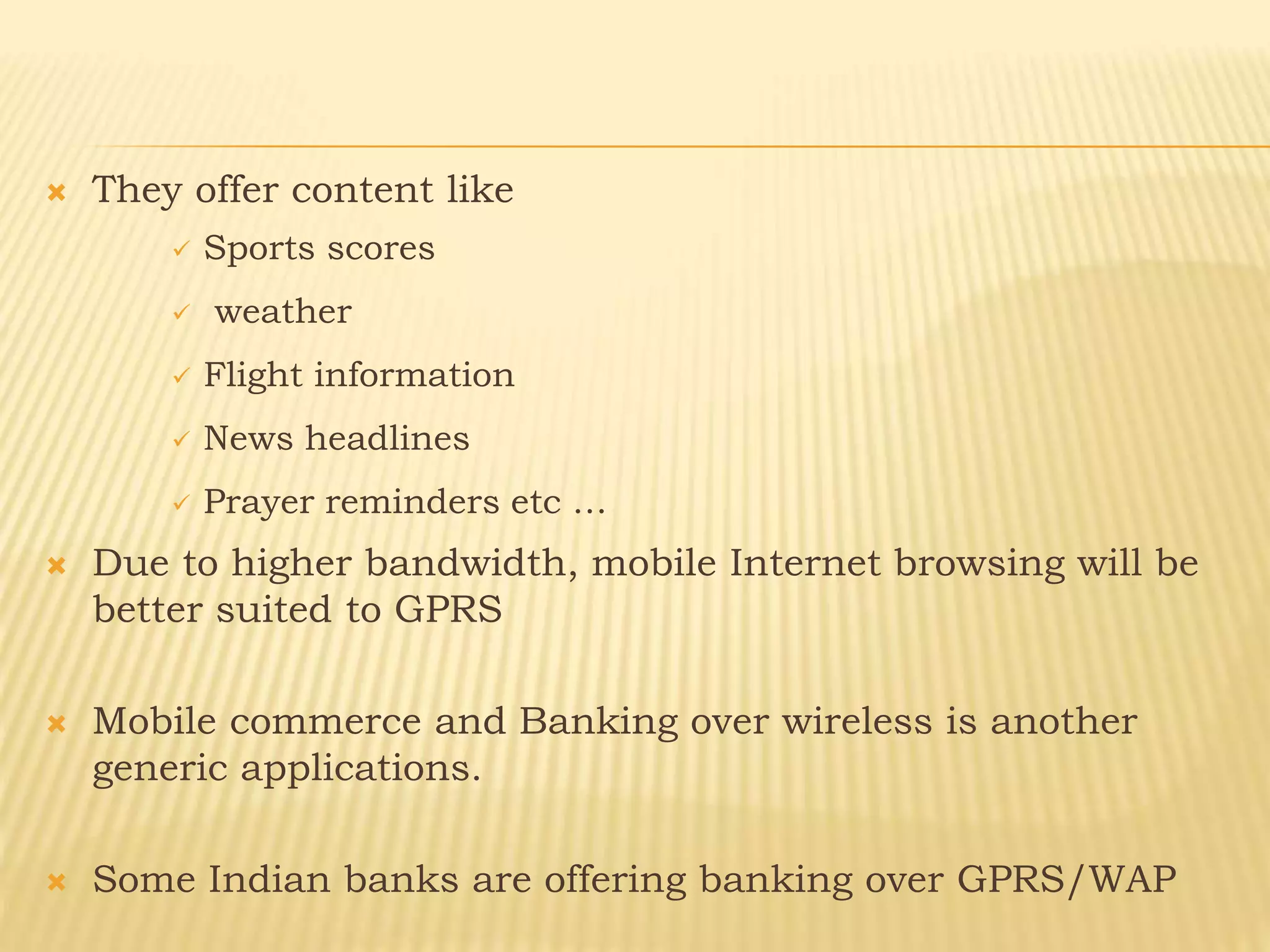 Applications of GPRS | PPTX