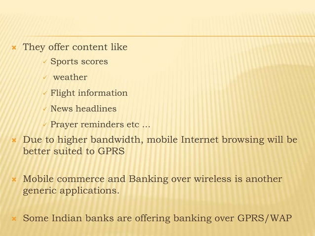 Applications of GPRS | PPTX