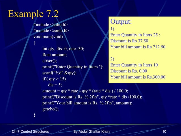 Control Structures | PPT