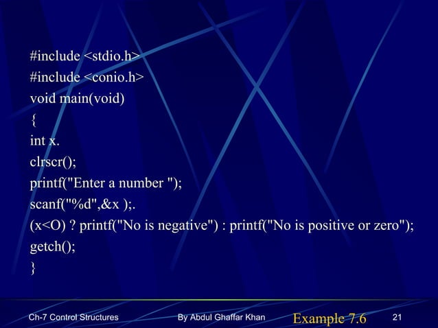 Control Structures | PPT