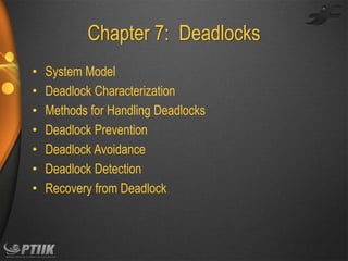 Ch7 deadlocks | PPT