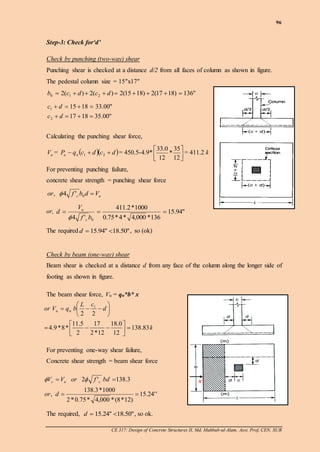 Ch 7 design of rcc footing | PDF