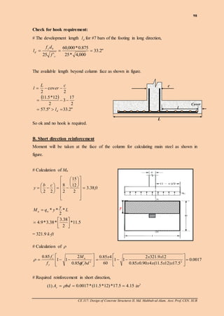 Ch 7 design of rcc footing | PDF