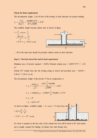 Ch 7 design of rcc footing | PDF