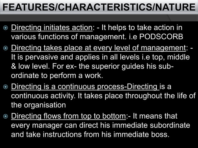 chapter 7 directing class 12 business studies | PPTX