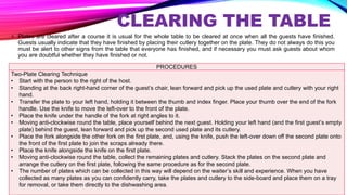 FOOD AND BEVERAGE SERVICE PROCEDURES | PPTX