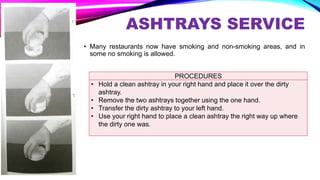 FOOD AND BEVERAGE SERVICE PROCEDURES | PPTX