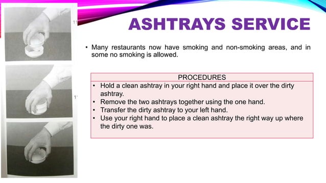 FOOD AND BEVERAGE SERVICE PROCEDURES | PPTX | Bars & Restaurants ...