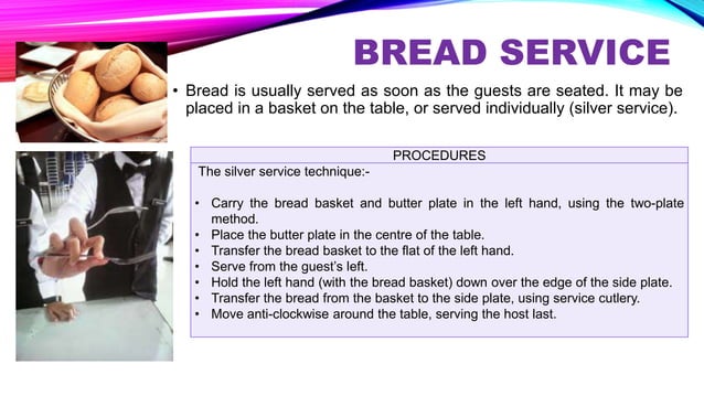 FOOD AND BEVERAGE SERVICE PROCEDURES | PPTX | Bars & Restaurants ...