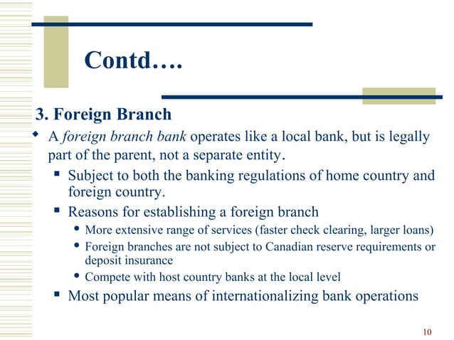 International banking | PPT