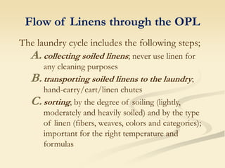 HOUSEKEEPING OPERATION: LINEN AND LAUNDRY | PPTX