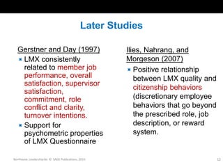 Leadership Member Exchange (LMX) Theory pdf. | PPT