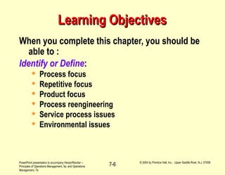 Chapter 7 - Operations Management _ Process Strategy | PPT
