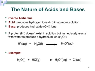 ch7_Acids&Bases.ppt. acid and bases , reactions of acids and bases ...