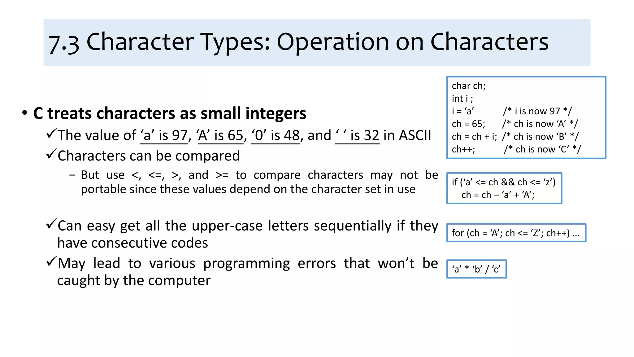 Ch7 Basic Types | PPT