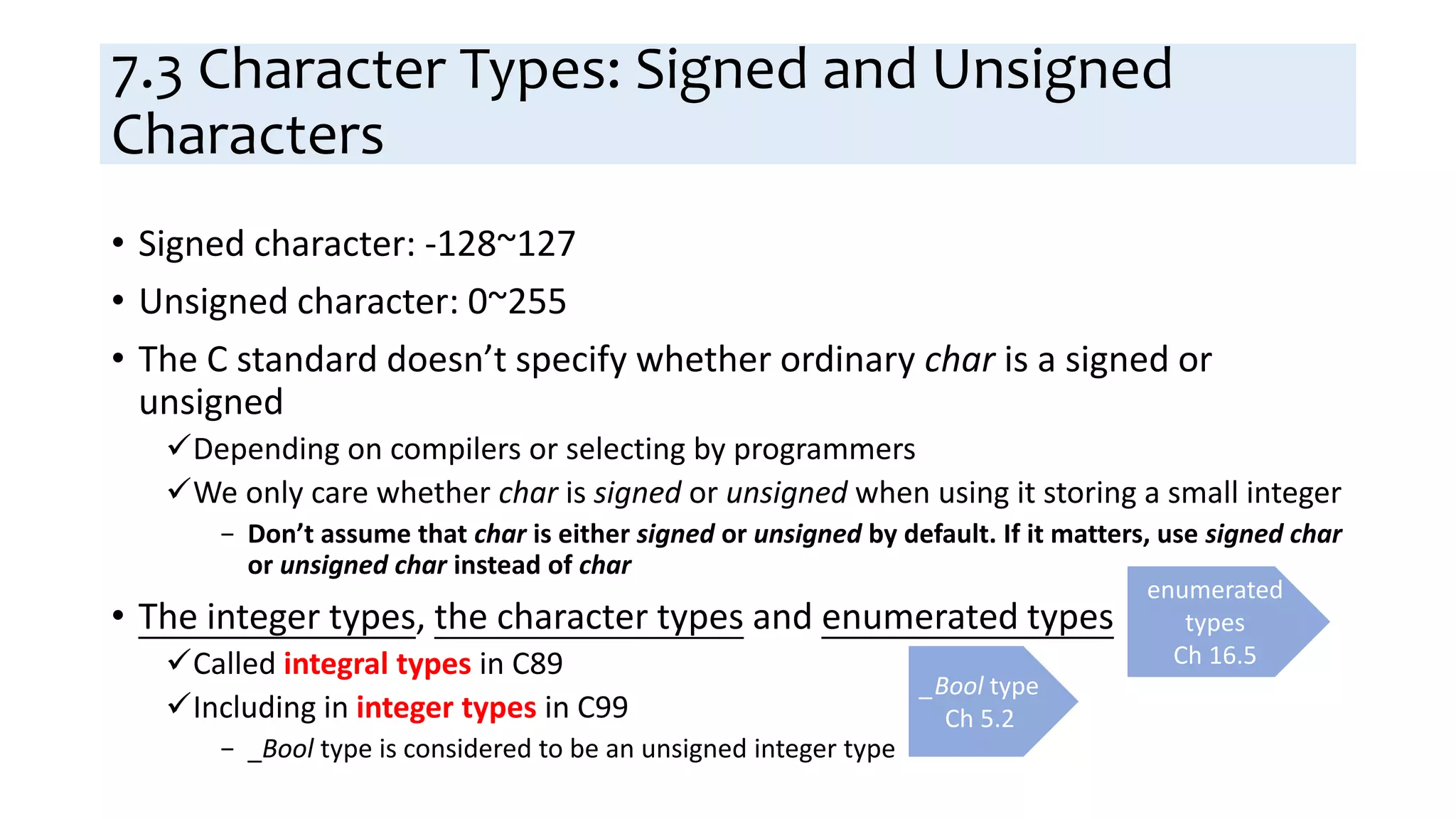 Ch7 Basic Types | PPT