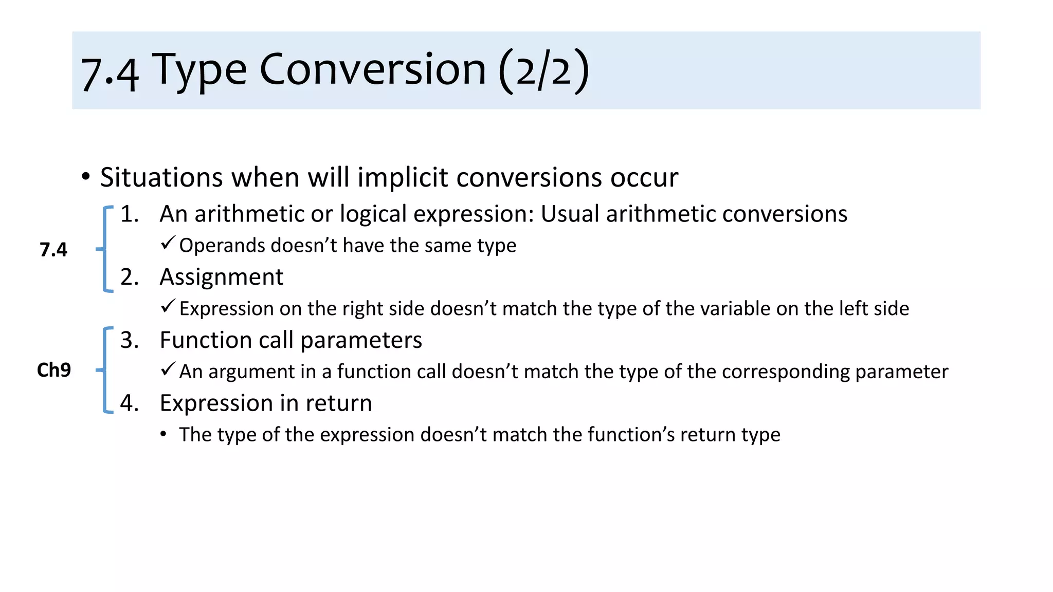 Ch7 Basic Types | PPT