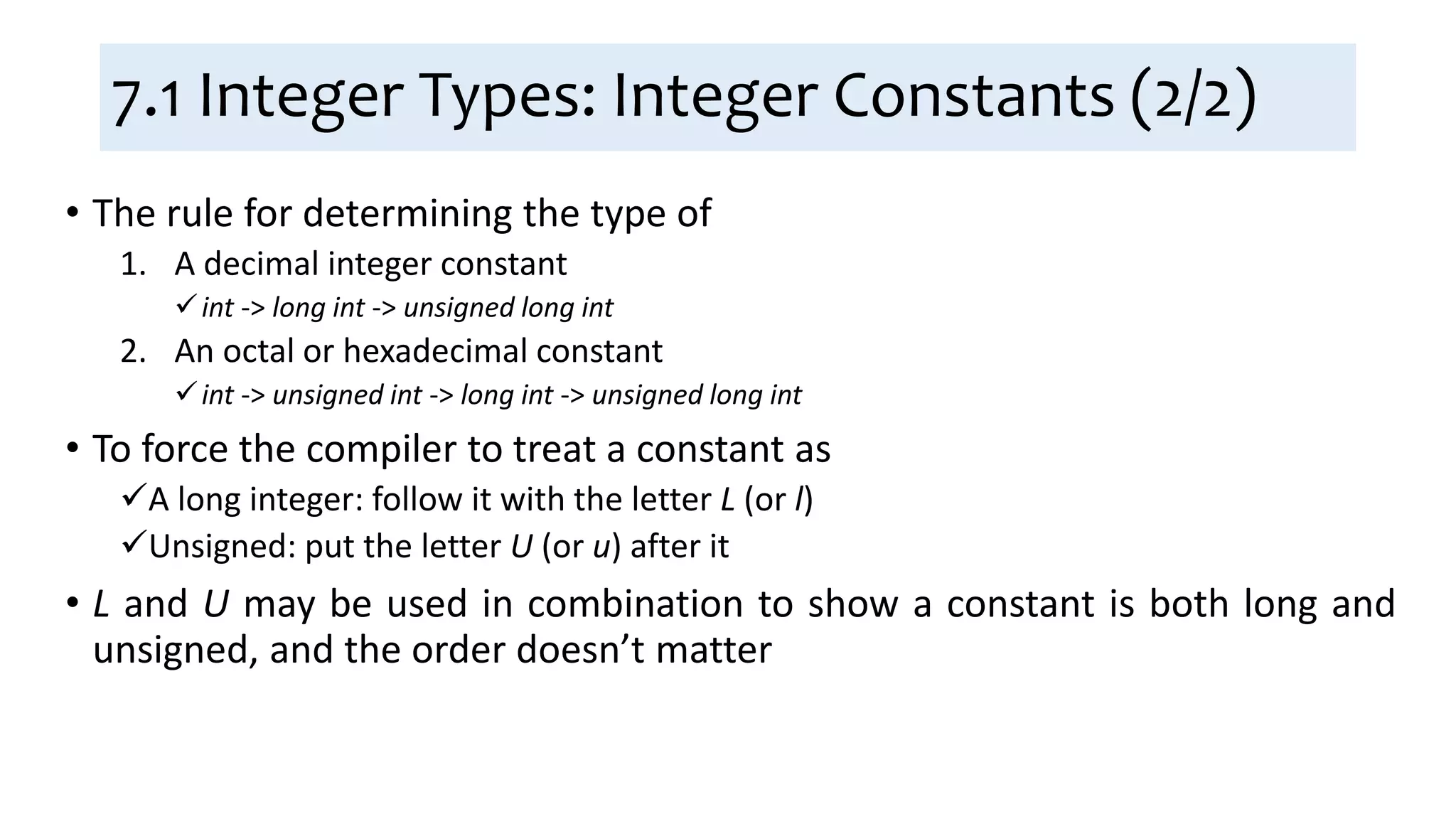 Ch7 Basic Types | PPT