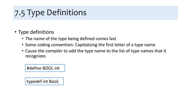 Ch7 Basic Types | PPT