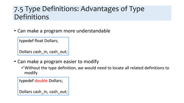 Ch7 Basic Types | PPT