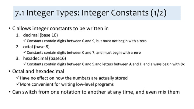 Ch7 Basic Types | PPT