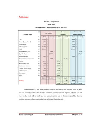 Ch7 Work Sheet | PDF
