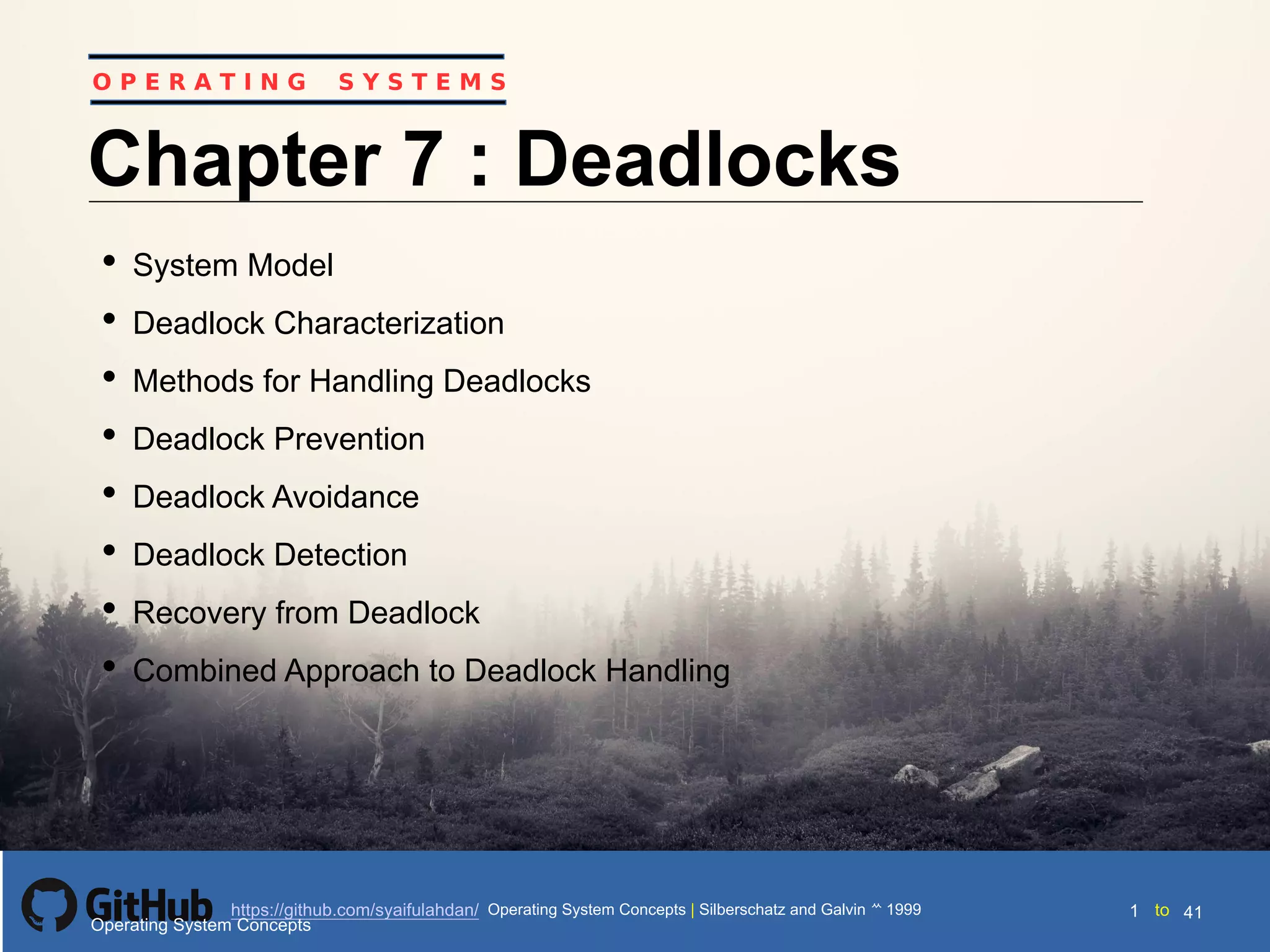 Ch7 deadlocks | PDF