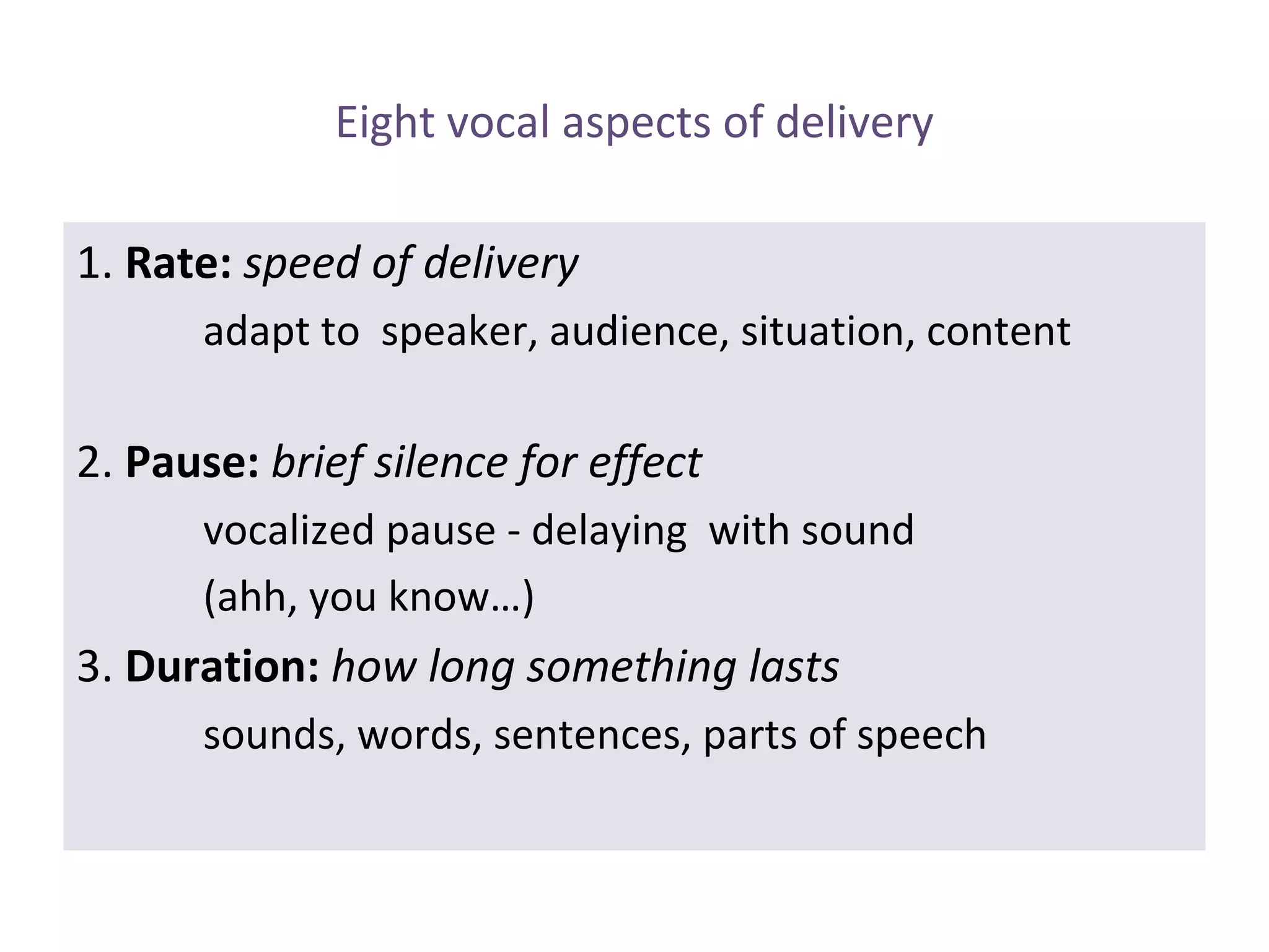 Ch7 delivering speeches (modes of delivery) | PPT