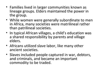 Ch 7 early african | PPT