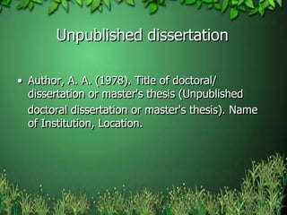 Ch 7 examples of references | PPTX