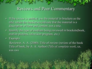 Ch 7 examples of references | PPTX