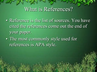 Ch 7 examples of references | PPTX