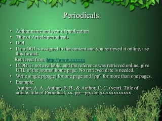 Ch 7 examples of references | PPTX