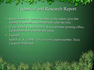 Ch 7 examples of references | PPTX