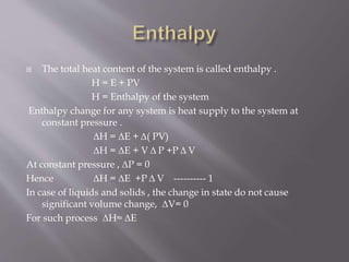 ch,7 First Law of thermodynamics pptx | PPTX