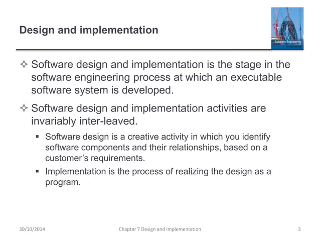 Ch7 implementation | PPTX | Computing | Technology & Computing
