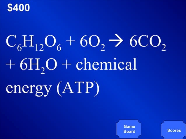 Cellular Respiration Jeopardy | PPT