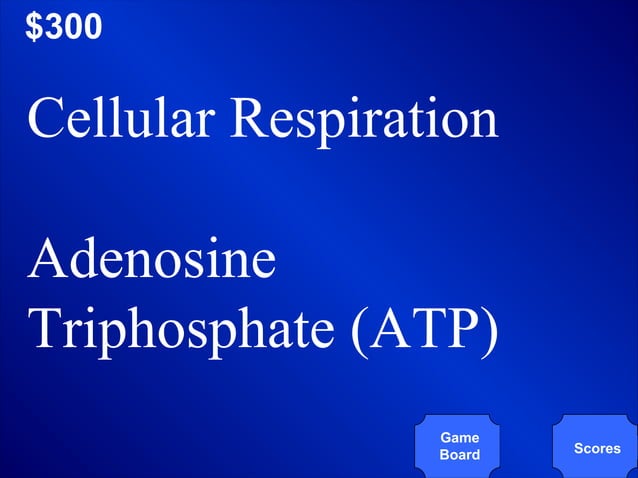 Cellular Respiration Jeopardy | PPT