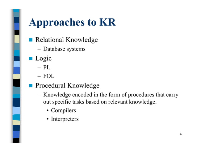 Ch 7 Knowledge Representation.pdf | Artificial Intelligence | Technology & Computing