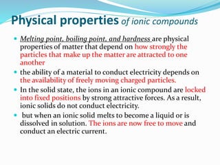 Ionic bonds and Ionic compounds | PPTX