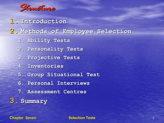 Recruitment Management-Ch 7 Selection Tests. | PDF | Resume Writing and ...